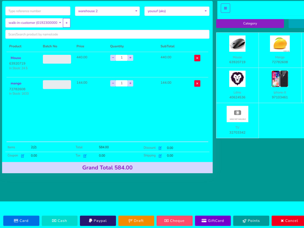 Web base POS and inventory system | Upwork