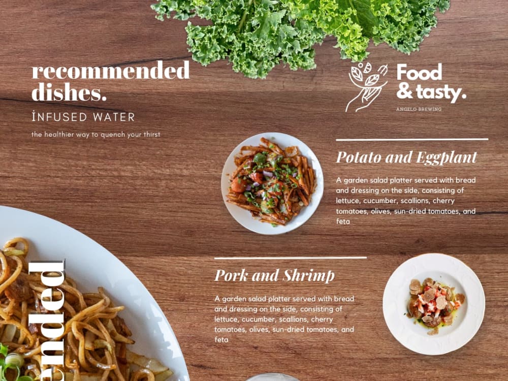 Modern professional menu design with canva | Upwork