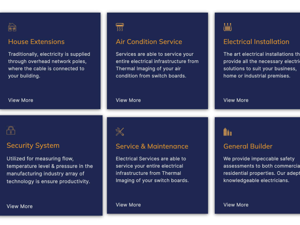 Services company website template | Upwork