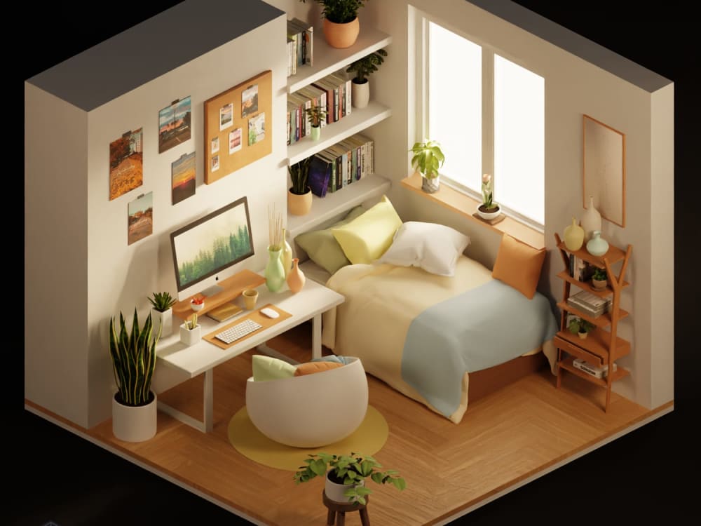 A photorealistic 3D plan, Top view or Isometric view | Upwork