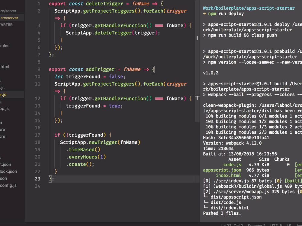 A Google Apps Script | Upwork