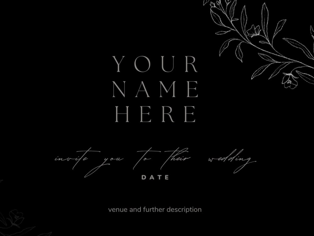 A unique modern invitation cards for all occasions and customized. | Upwork