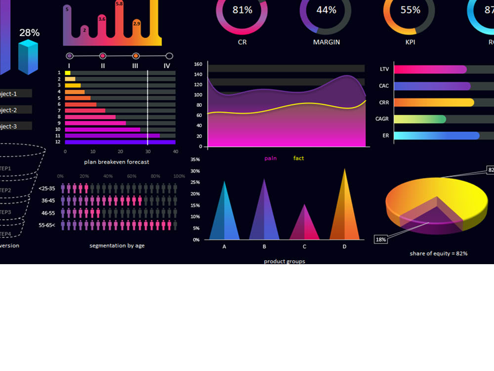 An interactive, automated & beautiful professional excel dashboard | Upwork