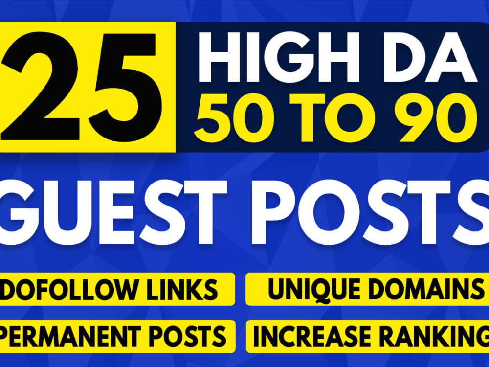 Write and publish high da guest posts with SEO do follow backlinks | Upwork