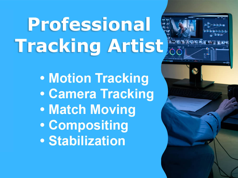 VFX motion tracking, match moving, screen replacement and compositing ...