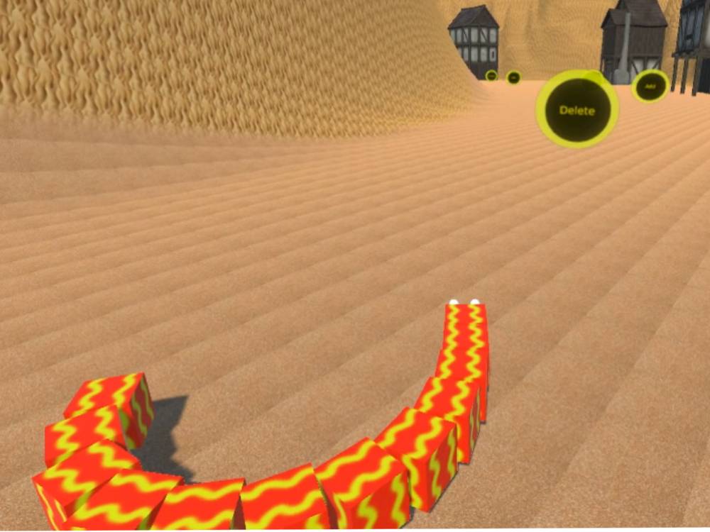 A snake 3D game without using joints made by unity 3D. | Upwork