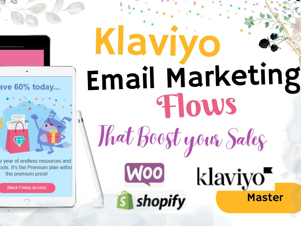 Setup ecommerce email marketing flows in klaviyo | Upwork Setup ecommerce email marketing flows in klaviyo | Upwork