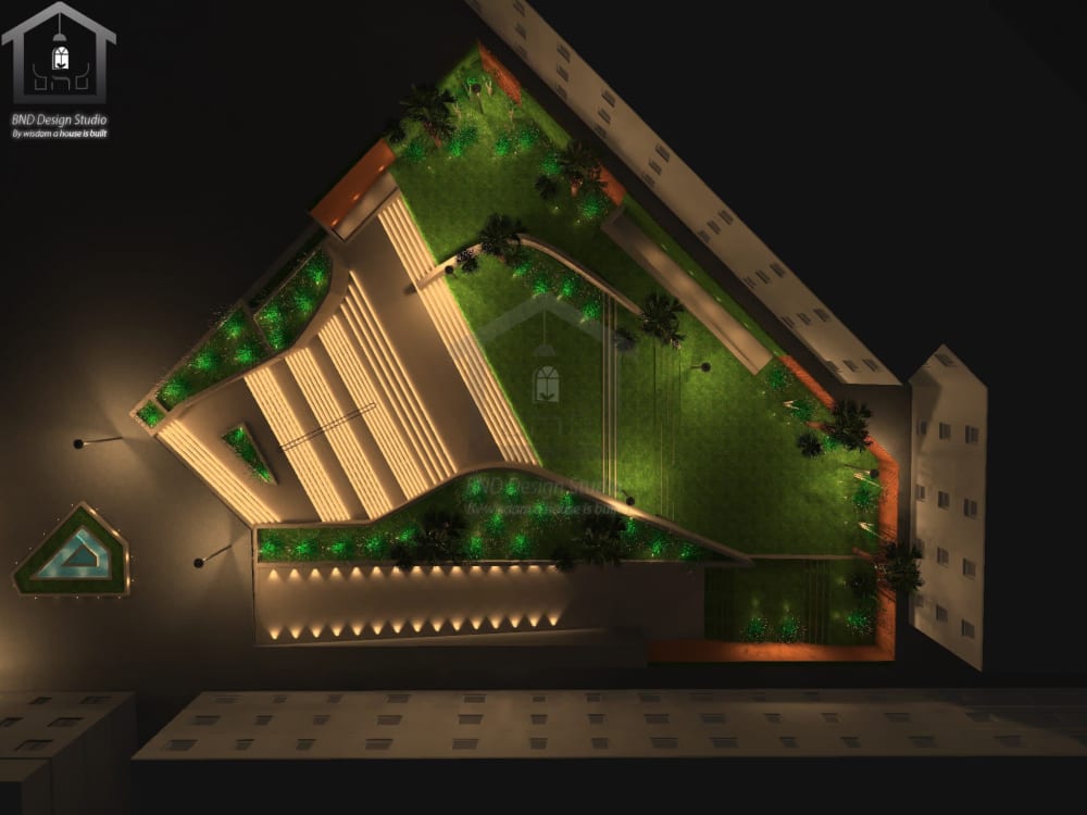 A fantastic landscape lighting design by using Dialux Evo | Upwork