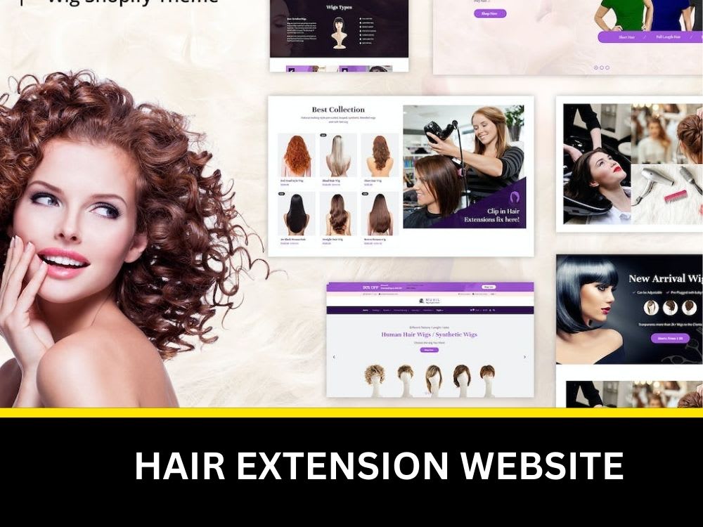 AN AMAZING HAIR EXTENSION WEBSITE | Upwork