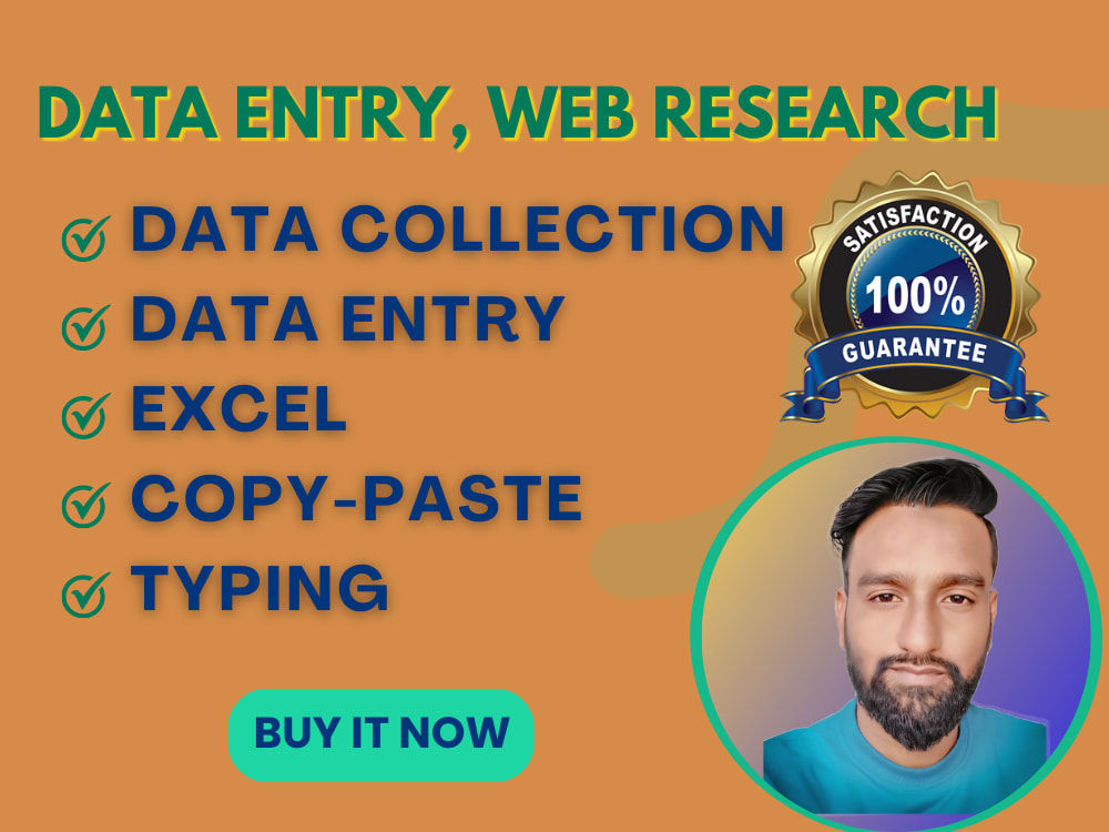Accurate Data Entry, Typing, Excel, and Copy & Paste, Expert | Upwork