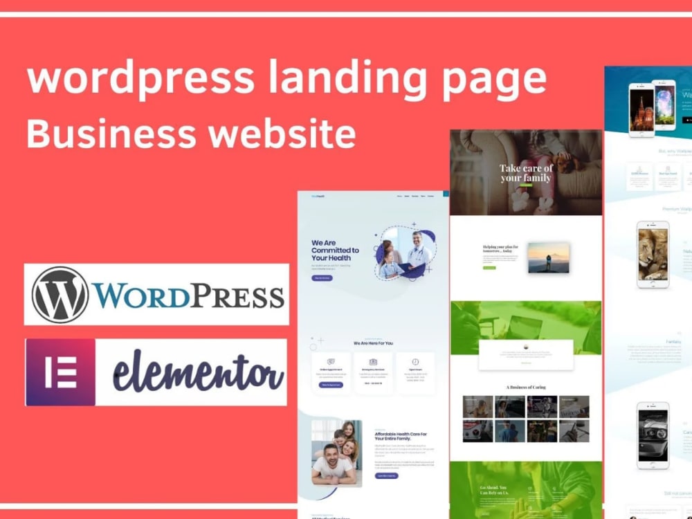 A highly converting WordPress Landing Page | One Page Website | Upwork