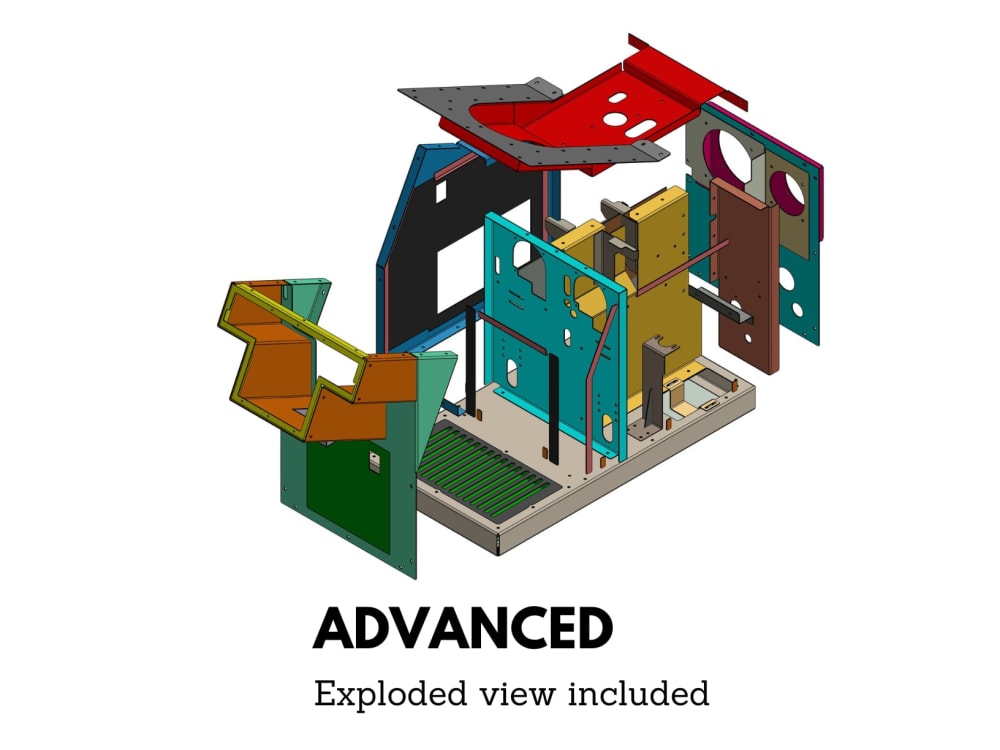 A complete Sheet Metal component in 3D, DWG & DXF for laser & bending ...