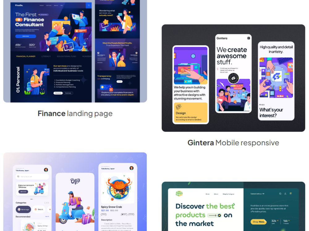 A Responsive Website With Html Css And Javascript Upwork