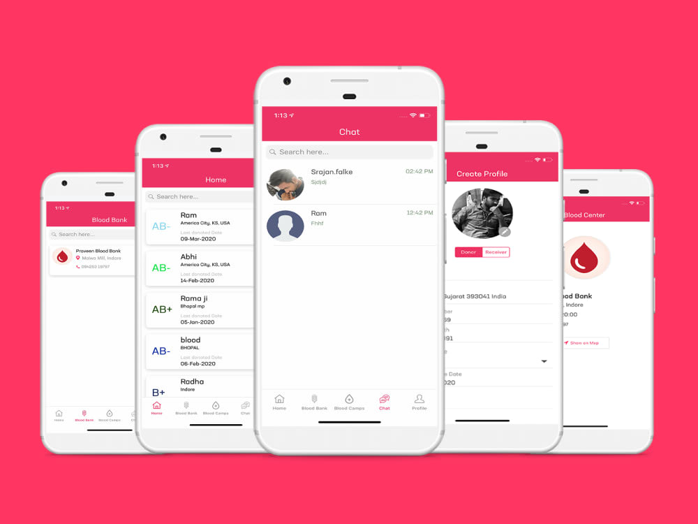 Blood Donation Mobile App / Blood Donation Center / Blood Bank Admin ...