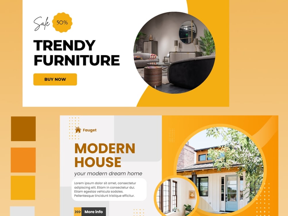 Social media design ads for online advertising. | Upwork