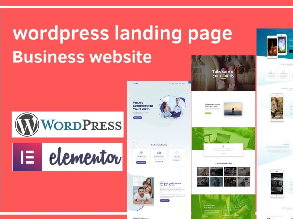 A highly converting WordPress Landing Page | One Page Website | Upwork