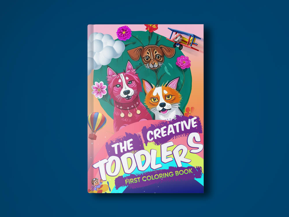 Kids Coloring Book Cover With Unique Design | Upwork
