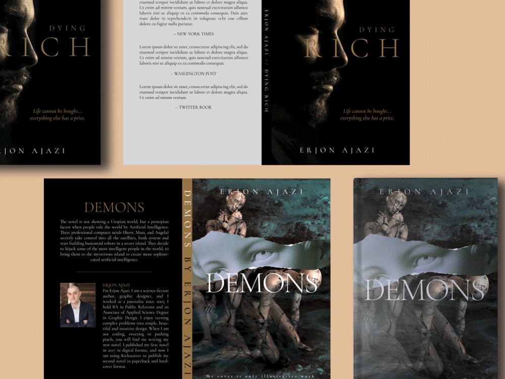 A professional book cover | Upwork