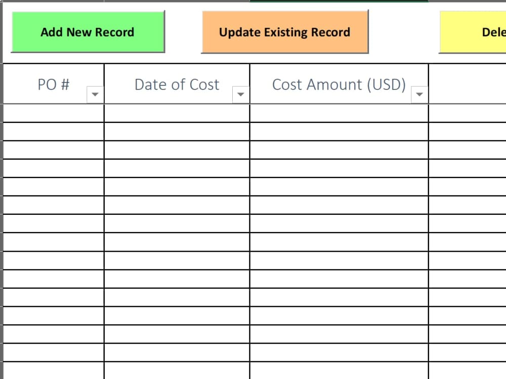 Simple and robust Project Cost Tracker | Upwork