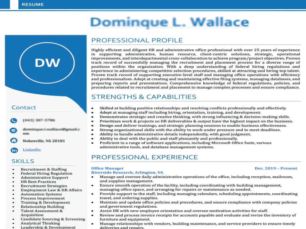 Executive Resume,Cover Letter, and Optimized LinkedIn Optimization ...