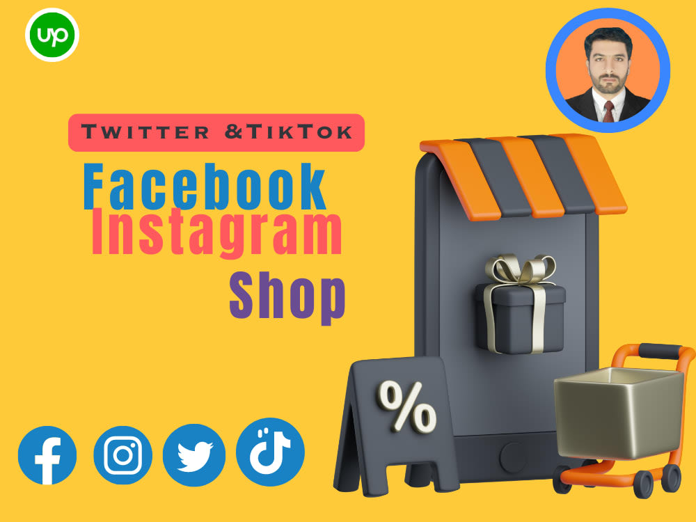 Facebook shop Instagram shop tiktok shop Twitter shop setup for e-store ...