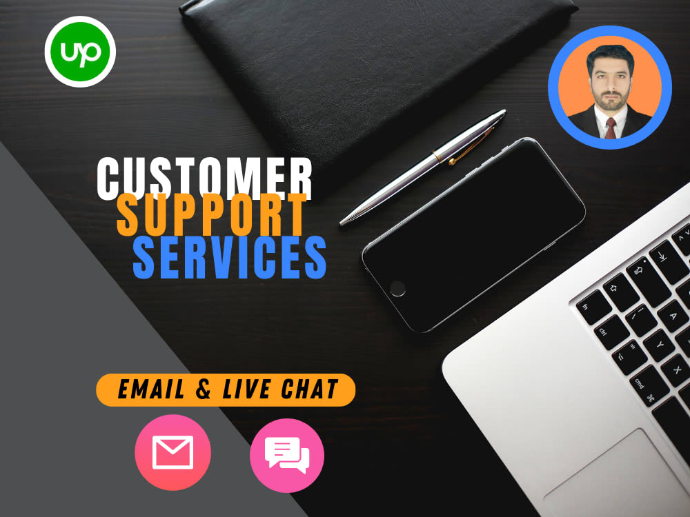 Email and live chat support with customer care services virtual ...