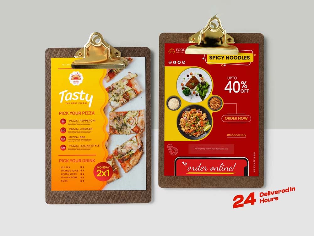 Awesome board food menus food poster flyers, banner, for restaurant ...