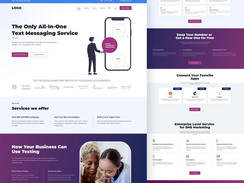Highly converting landing page and homepage uiux designs | Upwork