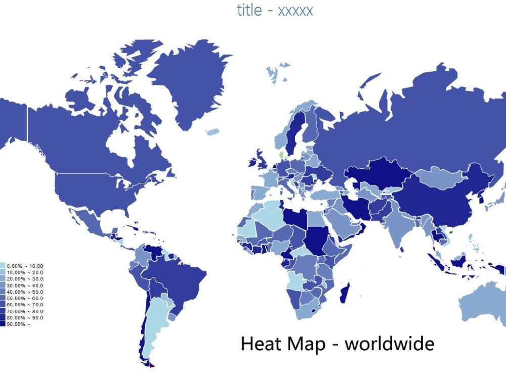 A map of global distribution graphs in excel | Upwork
