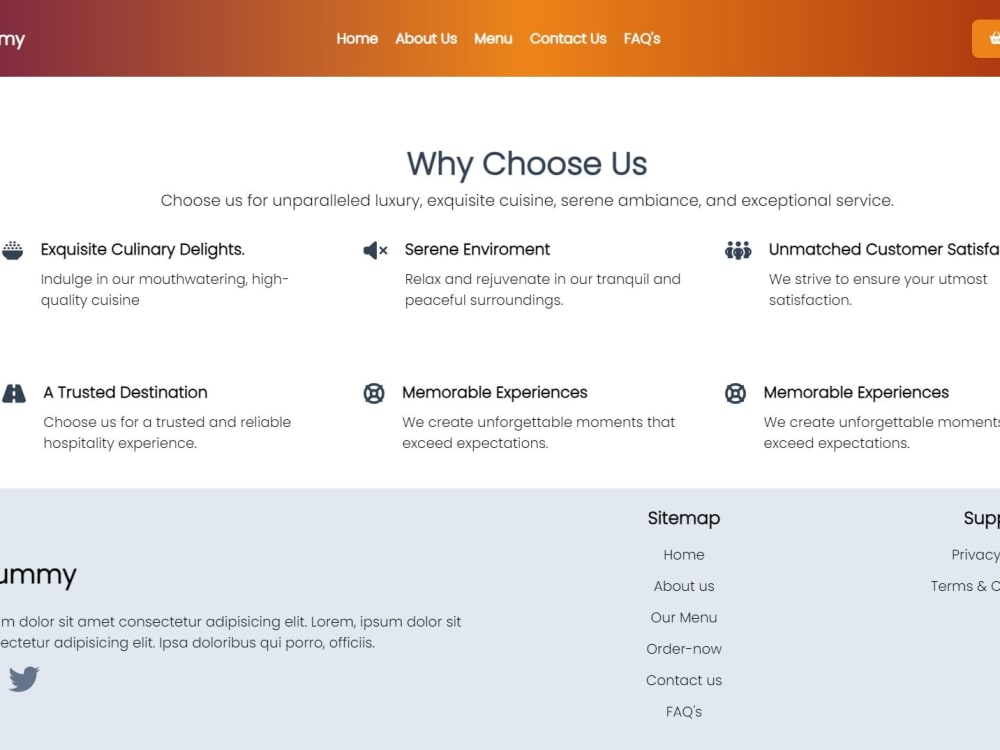 A User-friendly website for online orders and payments. | Upwork