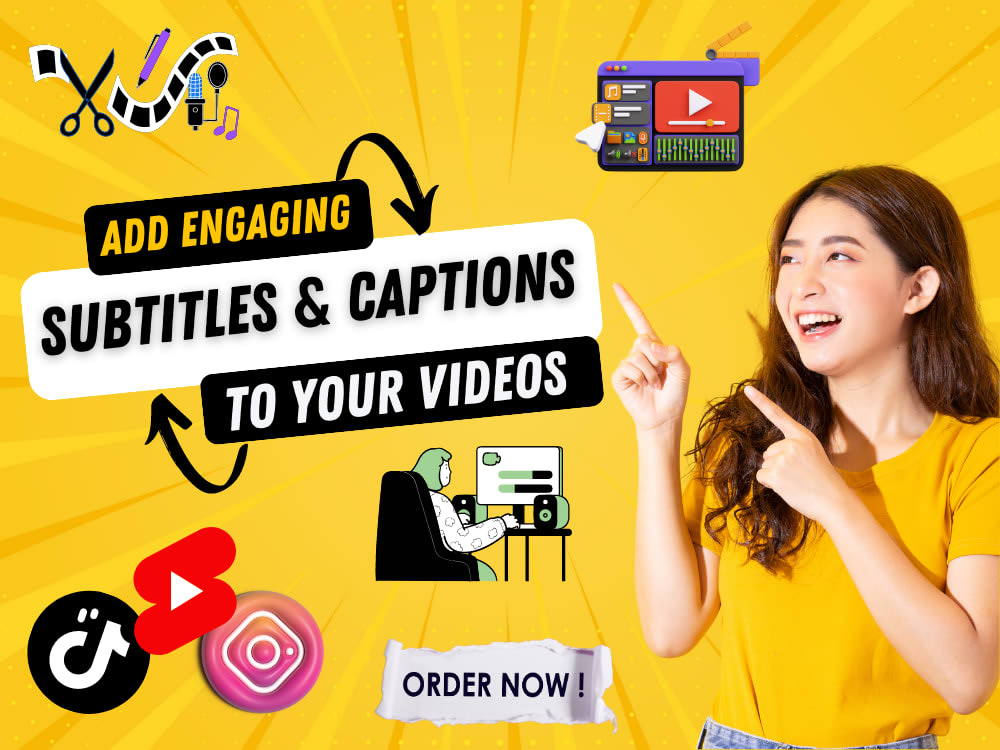 Engaging subtitles for your Instagram reels, YouTube & TikTok videos ...