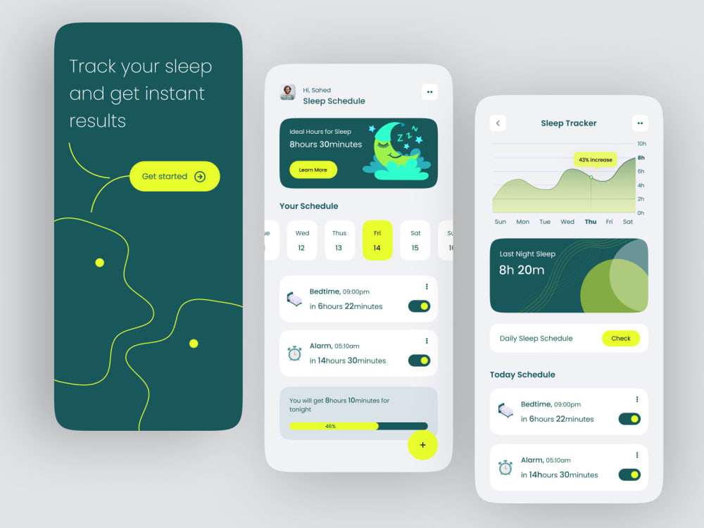 A sleep tracker app, sleep monitoring app, sleep tracking app, sleep ...