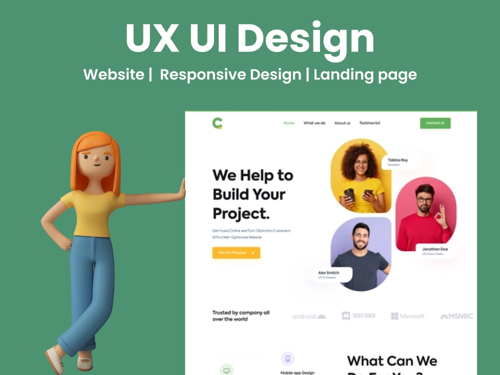 Responsive website UI/UX design in Figma | Web design | UI Design in ...