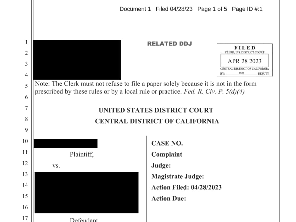 A ready-to-file state court complaint | Upwork