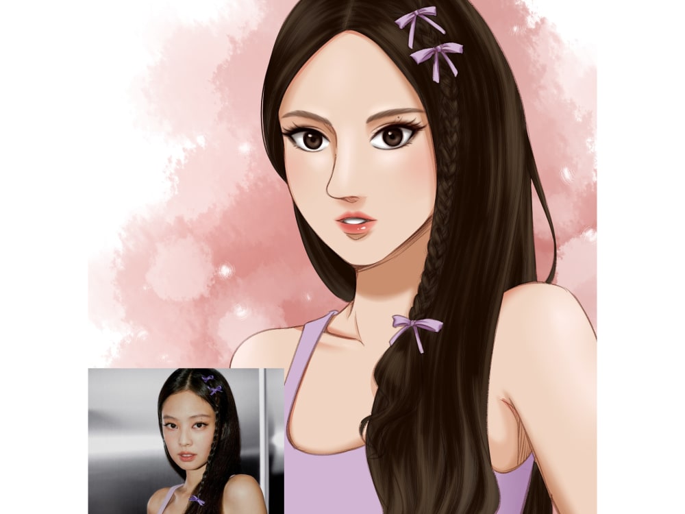 A beautiful portrait of yourself as a webtoon character | Upwork