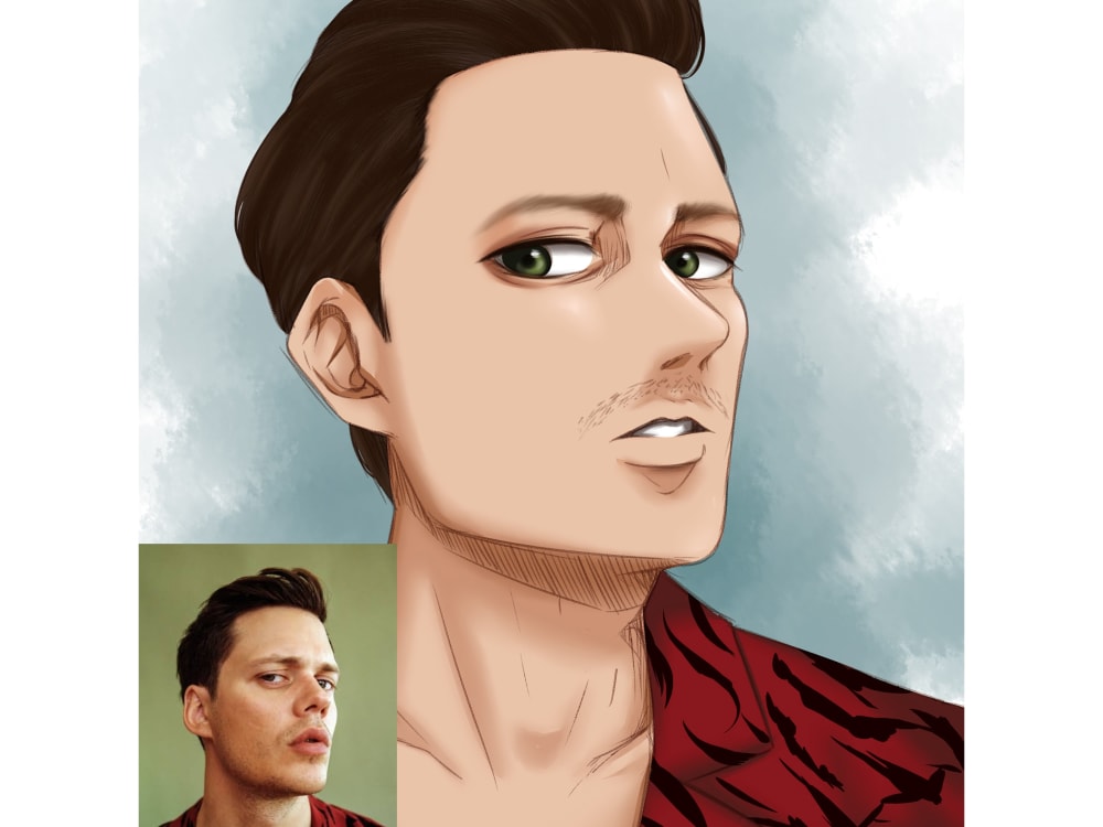 A beautiful portrait of yourself as a webtoon character | Upwork