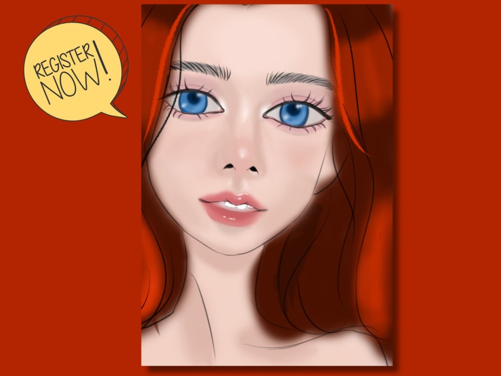 Cute cartoon portrait for profile picture | Upwork