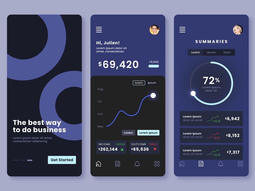 A Mobile app, web app UI UX design in Figma for Android or Ios device ...