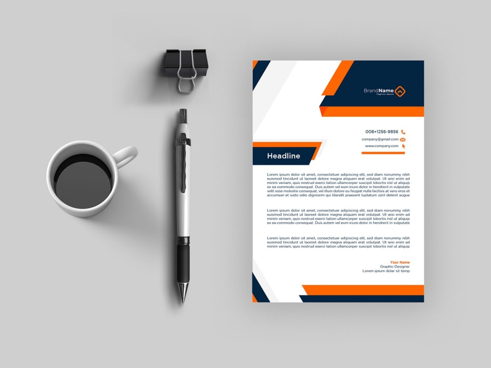 Professional letterhead and stationery design | Upwork