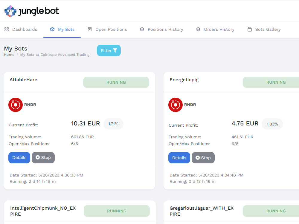 Access to crypto trading bot | Upwork