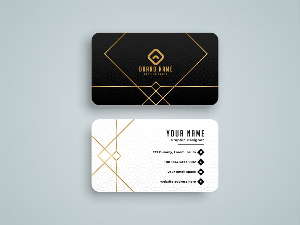 Minimal and modern business card design with a QR code | Upwork