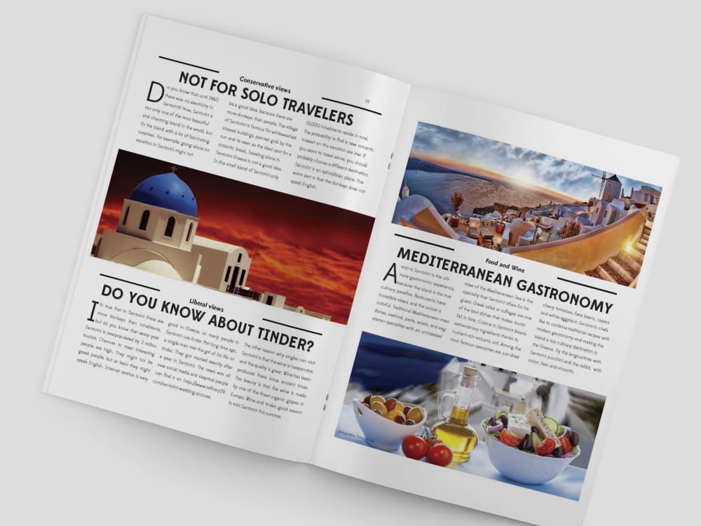 A print and digital magazine/catalog | Upwork