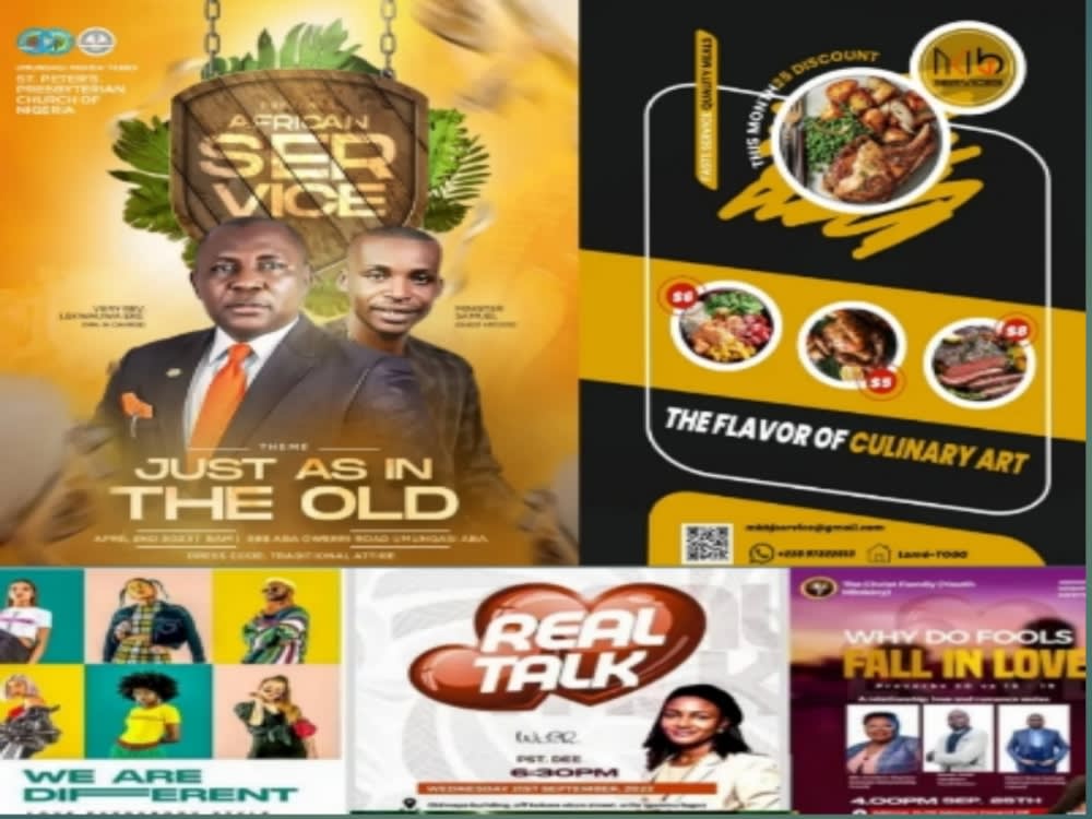 Modern eye catching flyer/poster for your business, birthday, event or ...