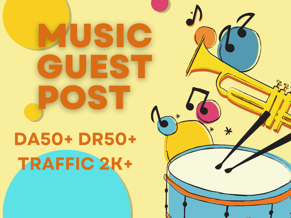 A music guest post on high authority music blogs | Upwork