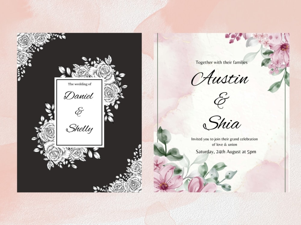 Stunning,elegant invitation cards,posters,banners for any event | Upwork