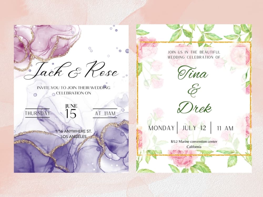 Stunning,elegant invitation cards,posters,banners for any event | Upwork