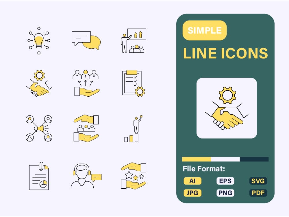 Custom icon line art | Upwork
