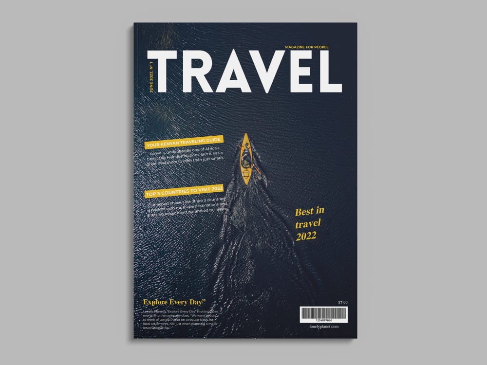 A magazine/editorial layout design to showcase your content. | Upwork