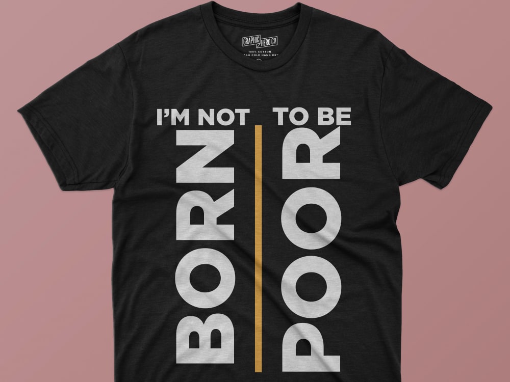 A basic typography-based T-shirt design | Upwork