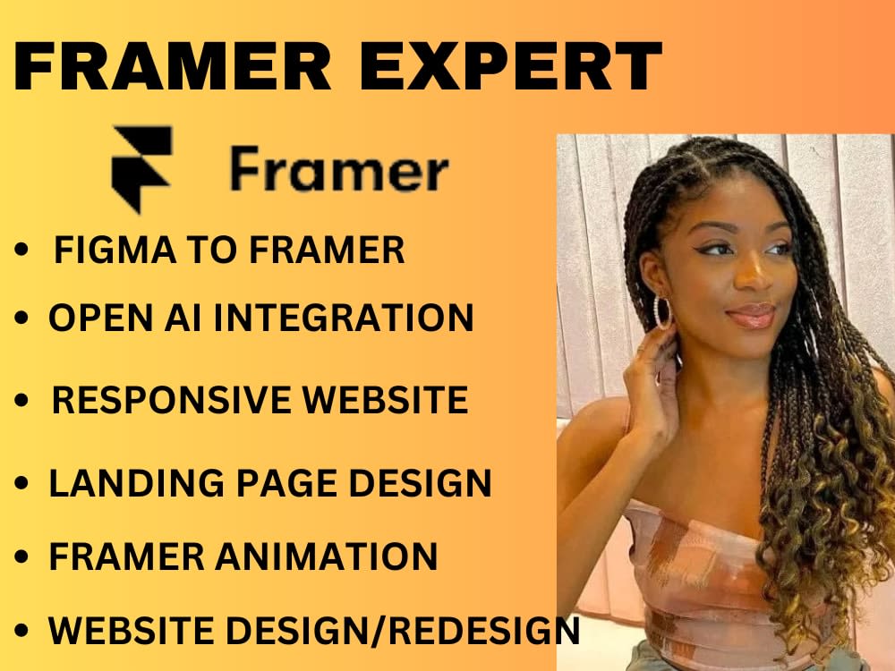 A professional, world-class site using Framer | Upwork